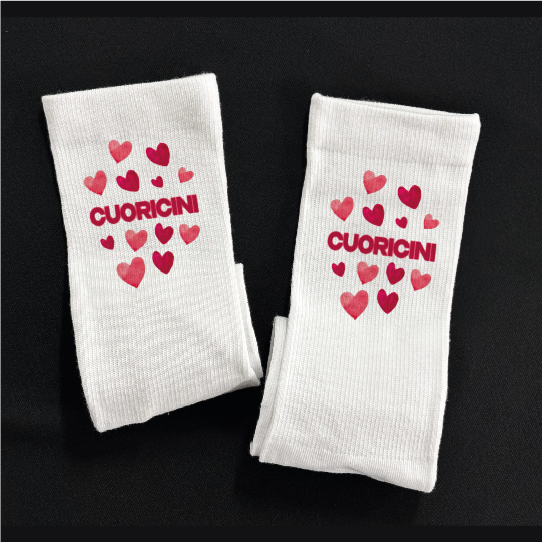 Cuoricini calze personalizzate | Tessitore Store